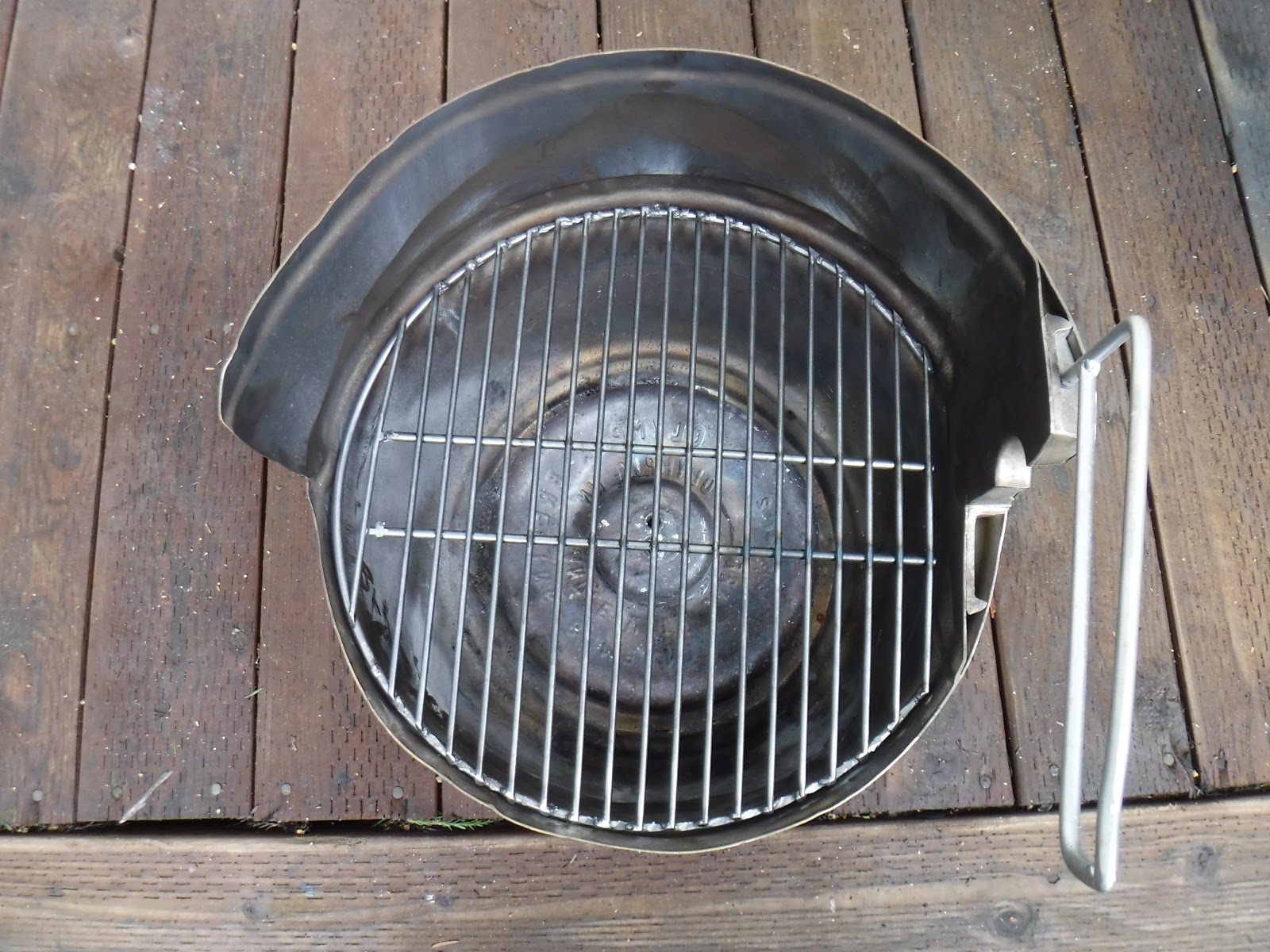 Genocache: Beer keg fire pit