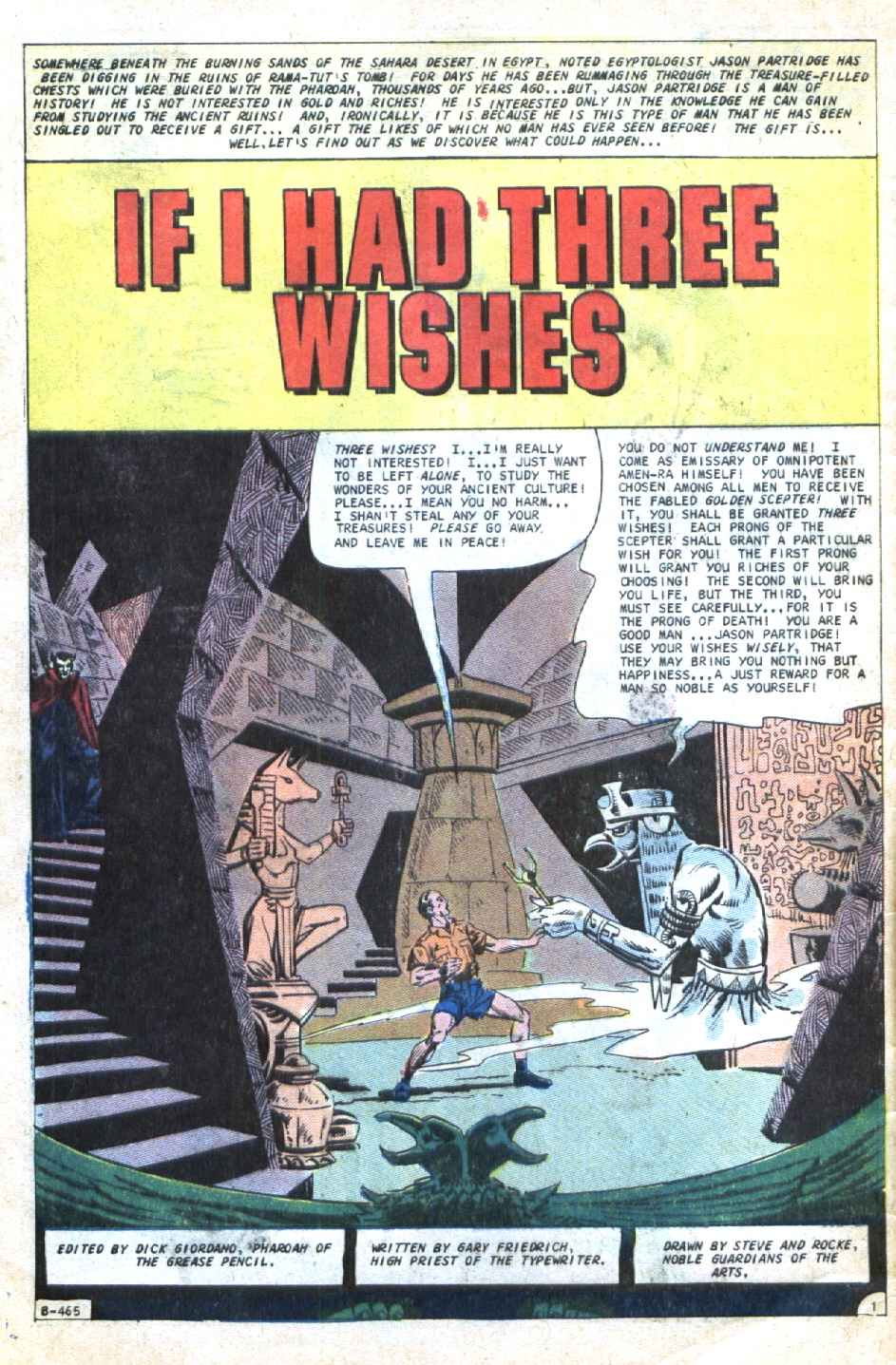 Destination Nightmare: If I Had Three Wishes