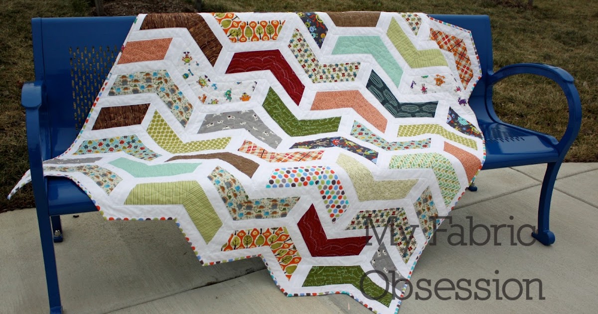 My Fabric Obsession: A little boy Boomerang quilt.