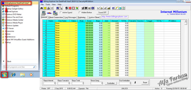 Project 1 Warnet - Setting Billing Explorer Operator ~ Open Networking