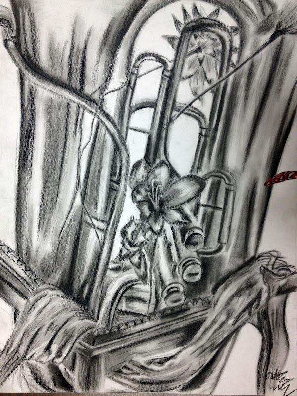 art @ the heart: Grade 12 Still Life Drawings (AVI4M)