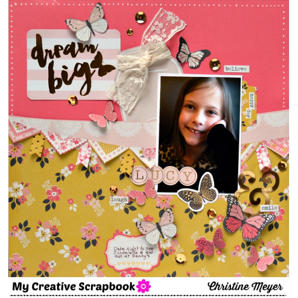 Scrapping with Christine: Little Girl Layout - My Creative Scrapbook