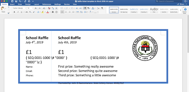 Raffles and Raffle Tickets