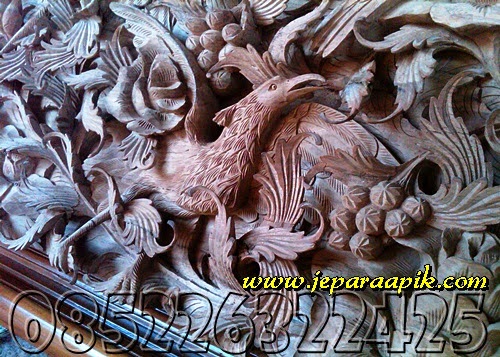 Ukiran Jepara Motif Daun Dan Burung ~ Ukir Mebel Jepara
