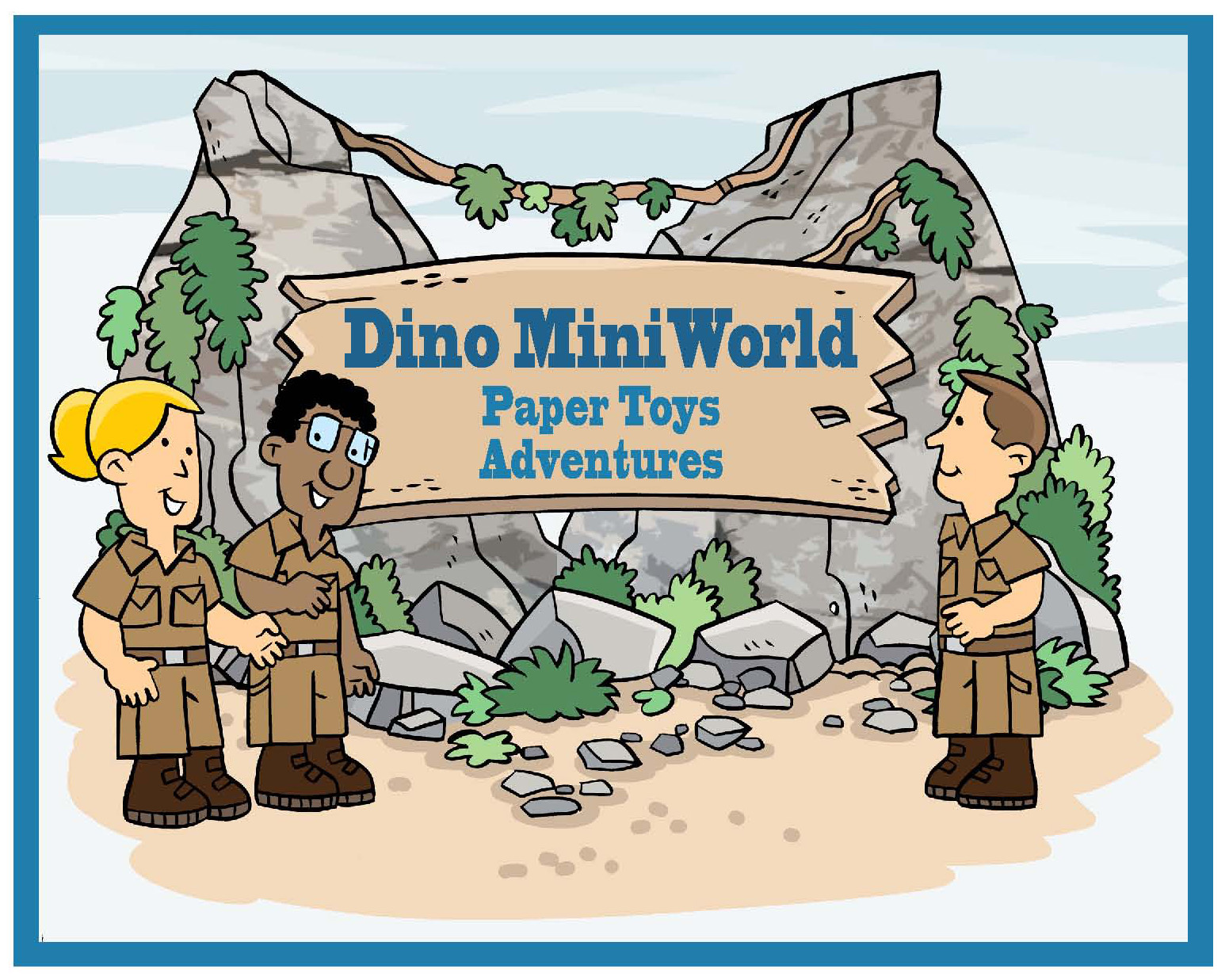 My Little House: Dino MiniWorld Paper Toys Adventures
