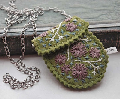 GIVEAWAY - Hand Embroidered Secret Message Necklace by love, maude - CLOSED