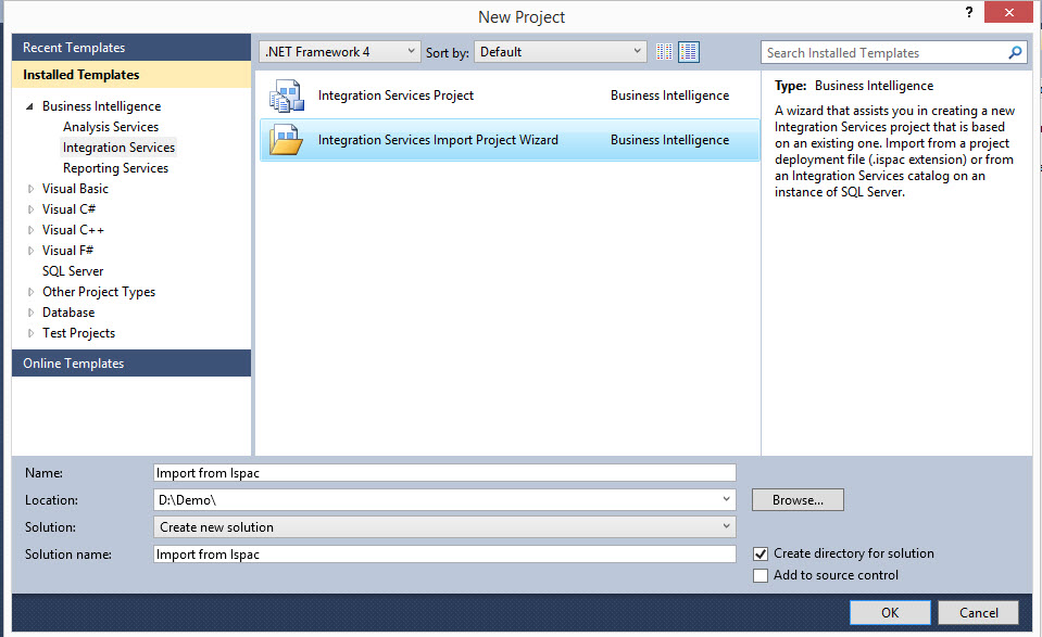 SSIS – HOW TO OPEN .ISPAC IN BIDS (VISUAL STUDIO) | Journey to MSBI ...
