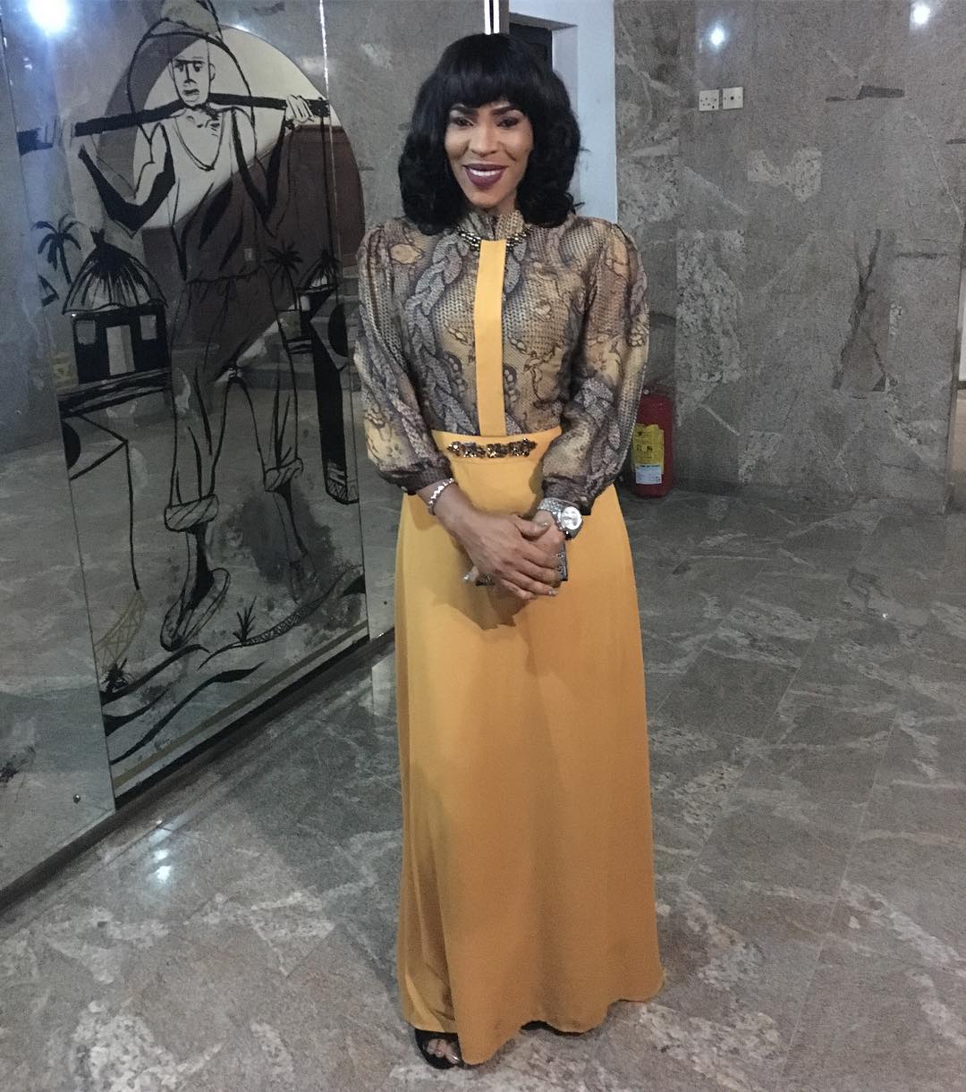Actress Fathia Balogun stepped out in this outfit to an event, the ...