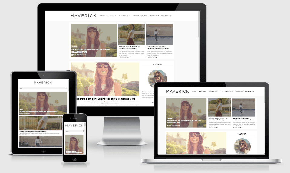 Maverick - Responsive Fashion Blogger Template