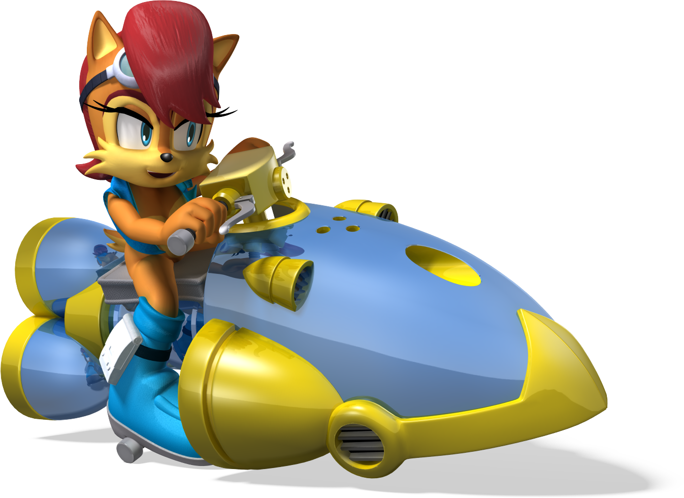 Sonic Tales: Sally em Sonic & Sega All Star Racing?