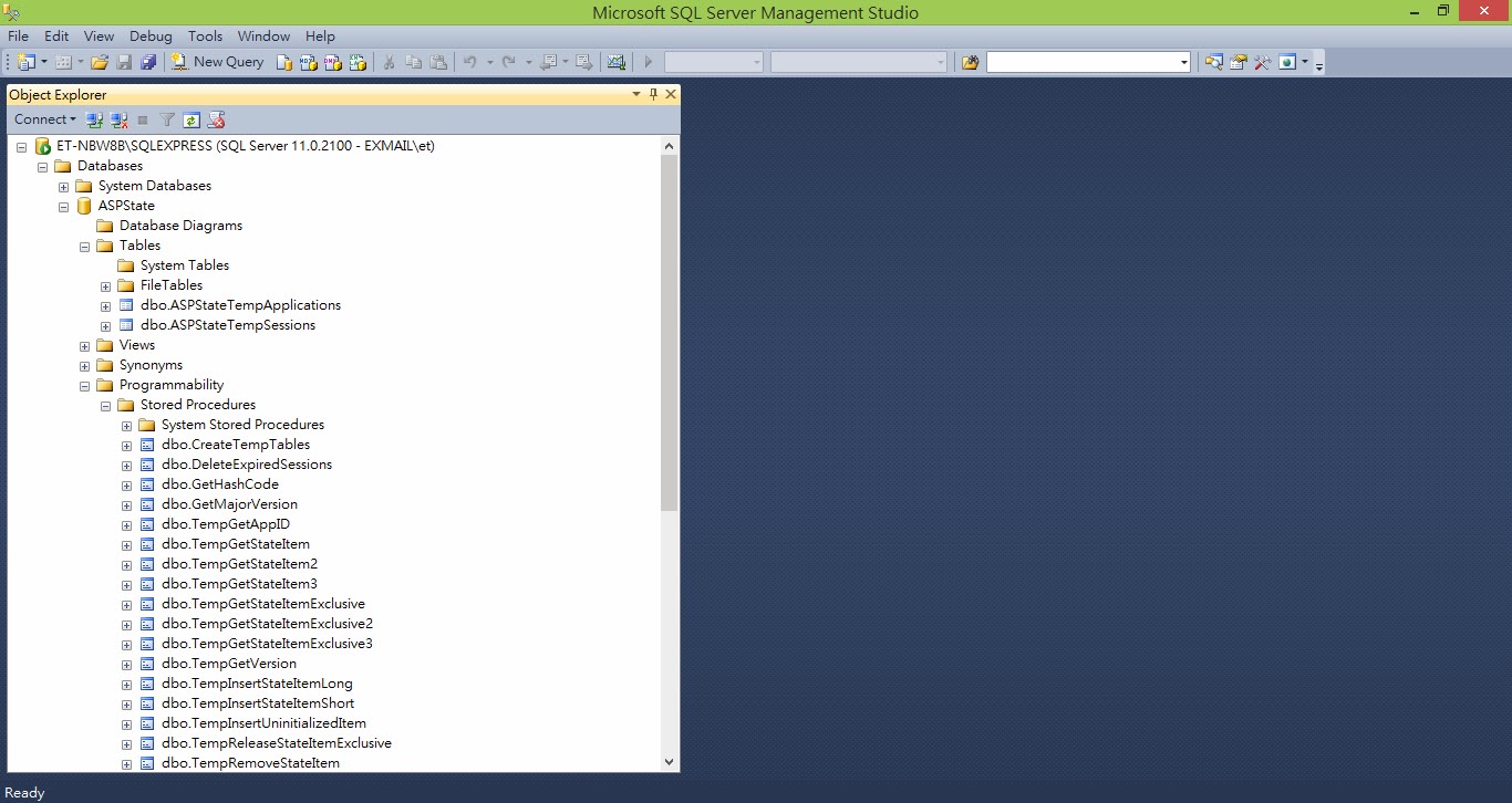 上帝的藝術-微軟的神域: ASP.NET & SQLServer 工作階段狀態模式的設定與啟用
