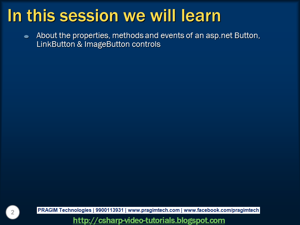 Sql Server Net And C Video Tutorial Part 14 Button Linkbutton And Imagebutton