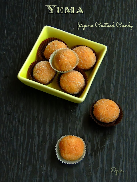 Priya's Versatile Recipes: Yema - Filipino Custard Candy