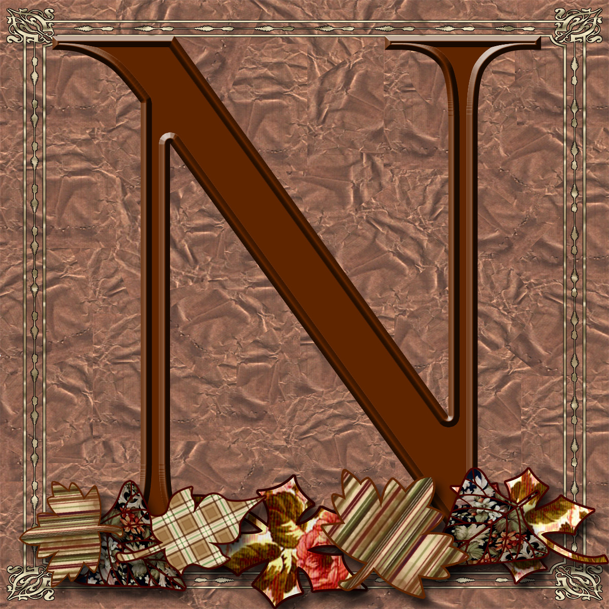 GRANNY ENCHANTED'S BLOG: "Autumn Quilt" JPG Free Scrapbook Alphabet