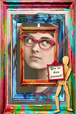 a little color every day: Sunday Postcard Art: "You've Been Framed"