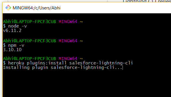 cloudy abhi ☁: Installing Lightning CLI and Scanning #Salesforce Lightning Component Code