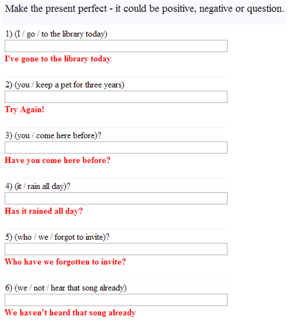 Final English Homework: ANSWERS OF THE EXERCISES