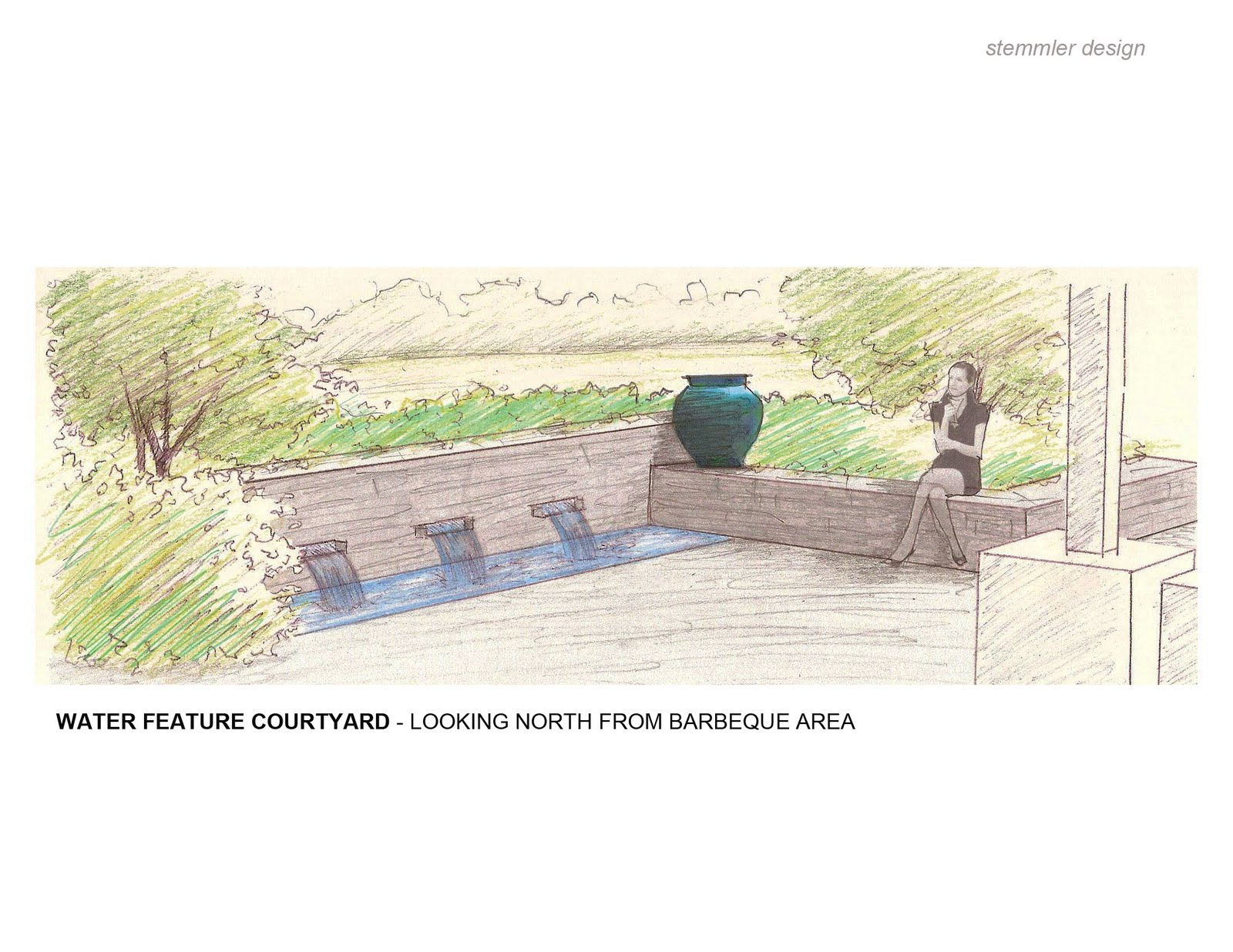 s t e m m l e r d e s i g n: Current Projects: Water Feature Courtyard