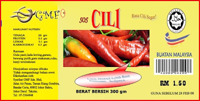 label sos tomato dan sos tomato | Tangkap gambar