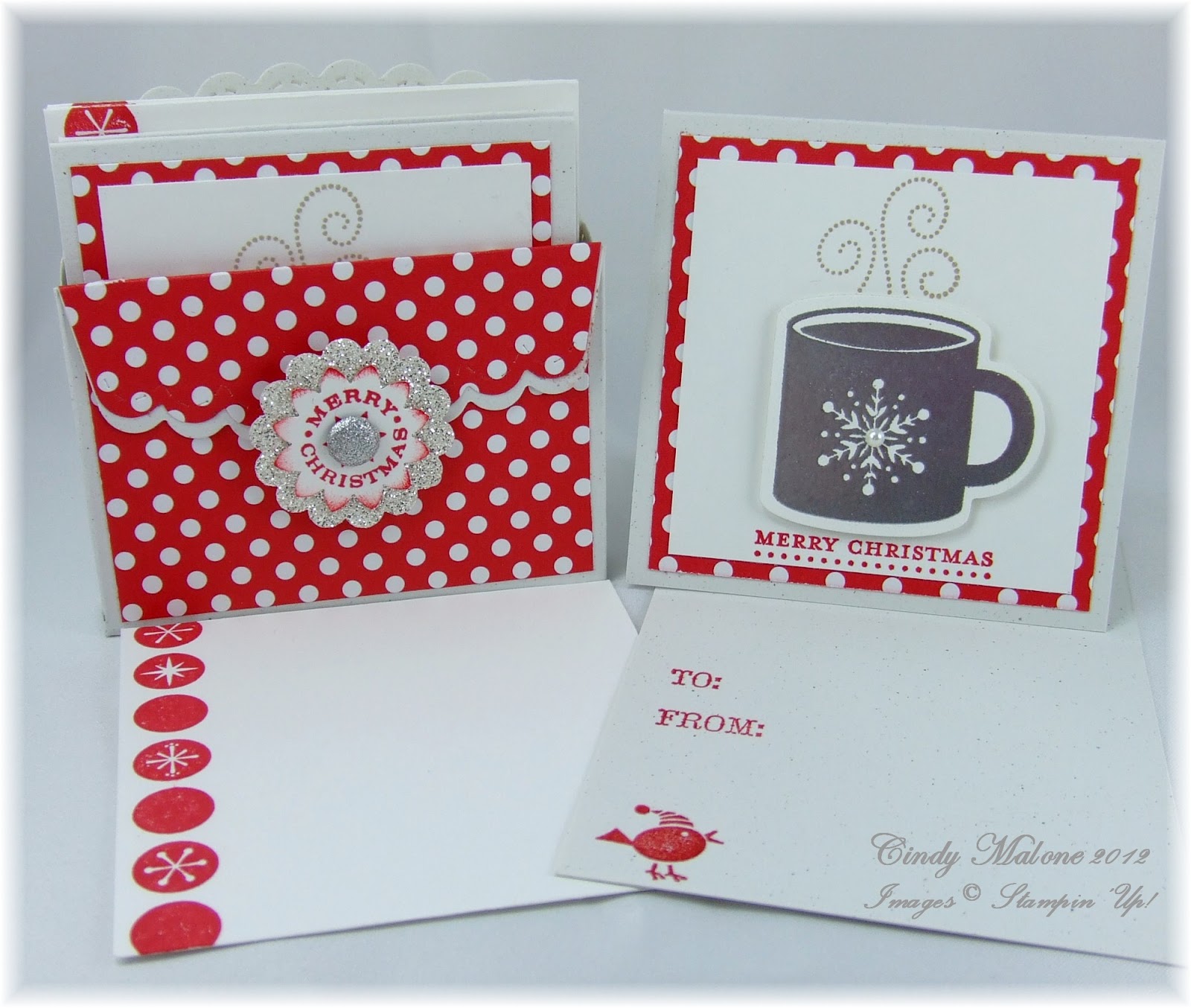 Discover Stamping: Christmas Gift Tags with Holder & Envelopes