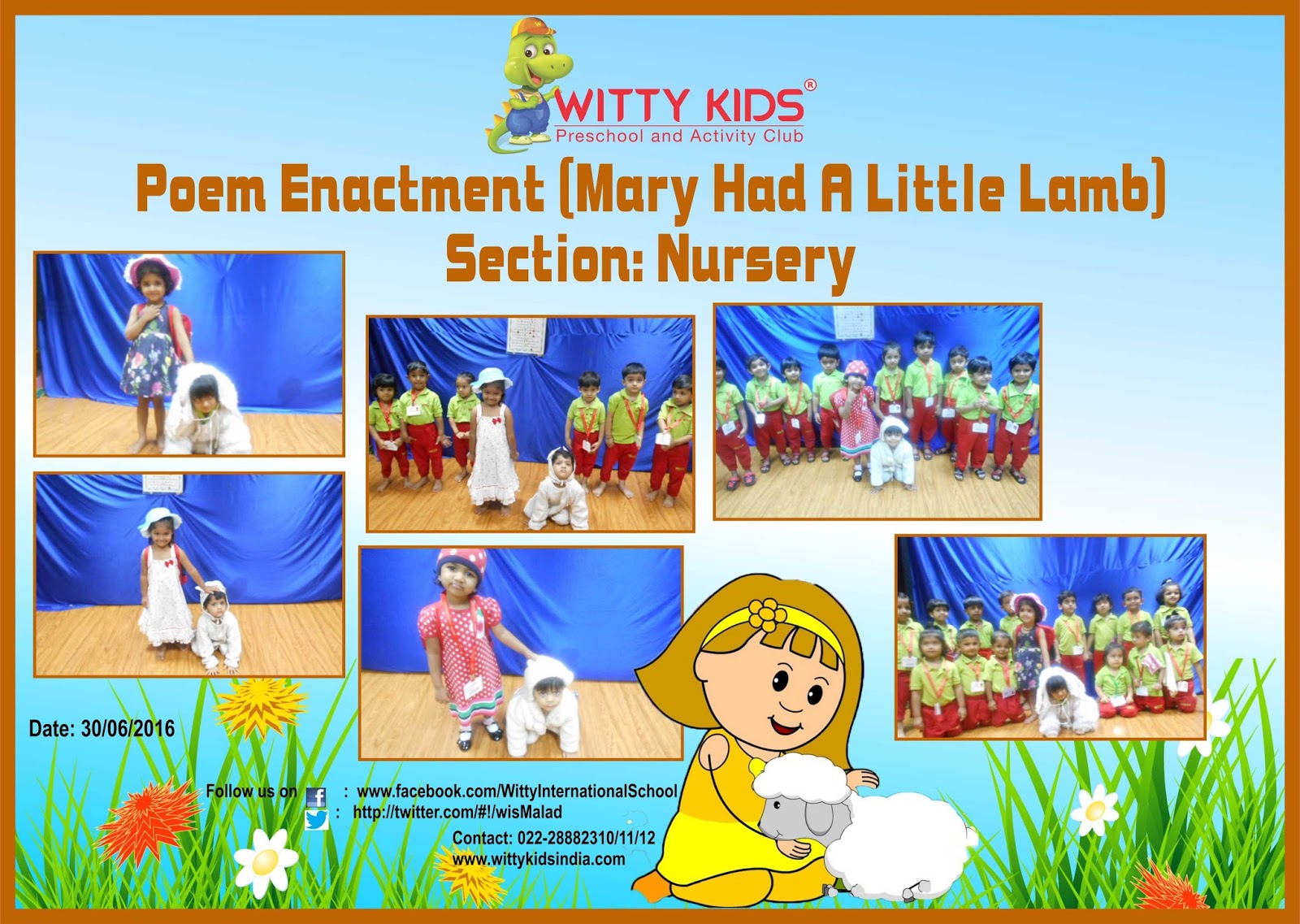 On the top of the World...: Poem Enactment "Mary had a little lamb" by ...