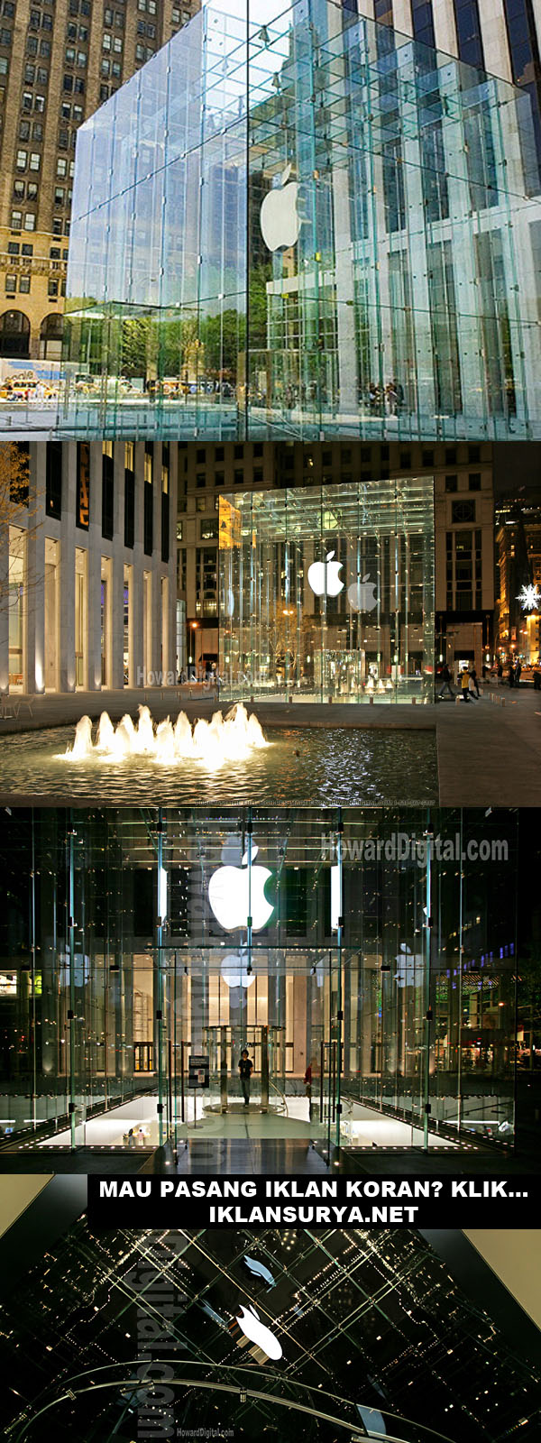 Apple Store, Desain Unik Toko Apple di New York USA ~ INILAH INFO