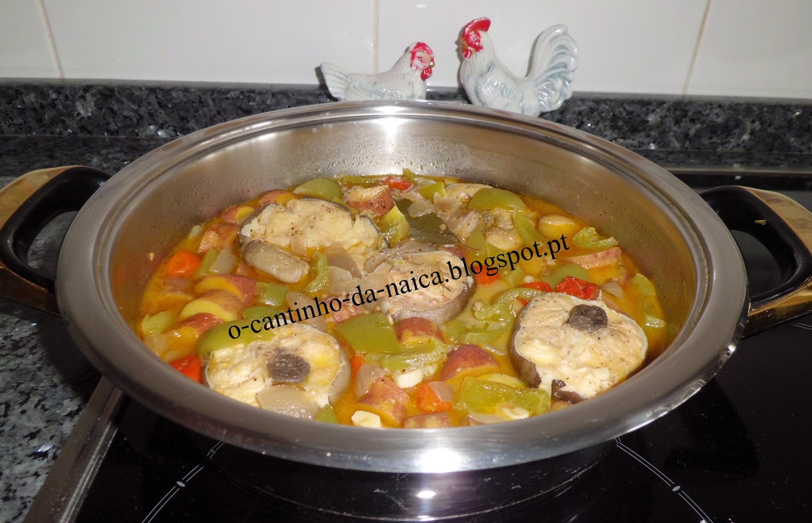 O Cantinho da Naica: Caldeirada de Safio com batata doce