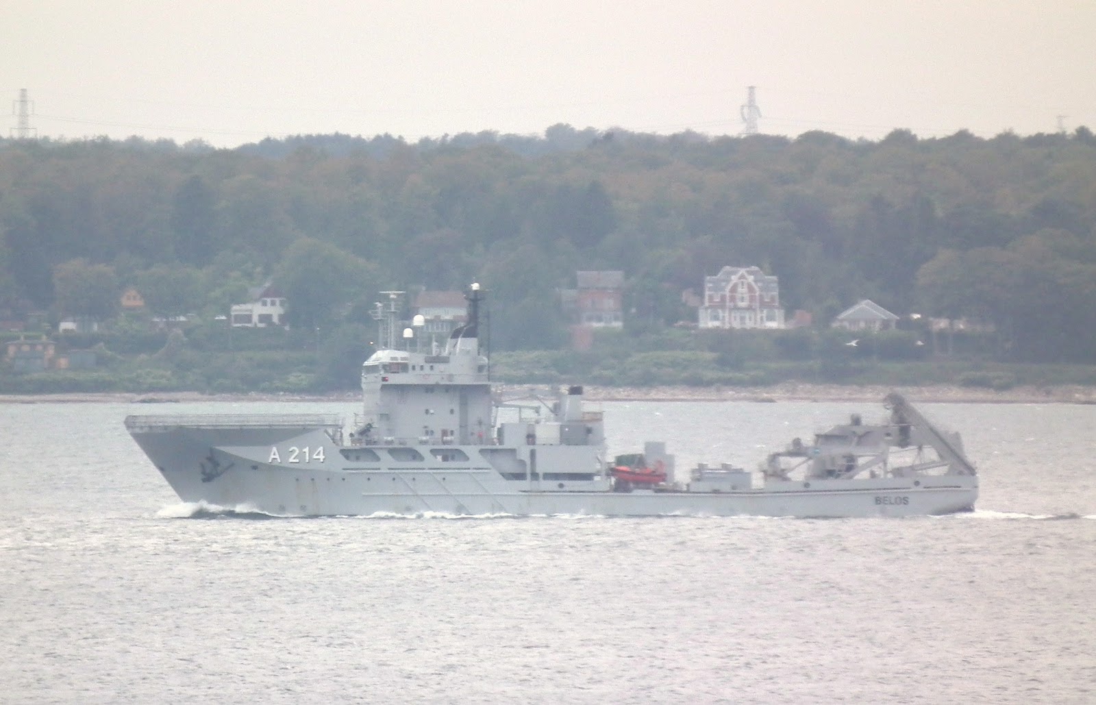 The Things I Enjoy: Swedish submarine rescue ship HMS Belos in Øresund