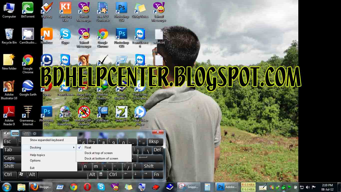 How To Add Tablet Pc Input Panel On Screen Keyboard In Taskbar