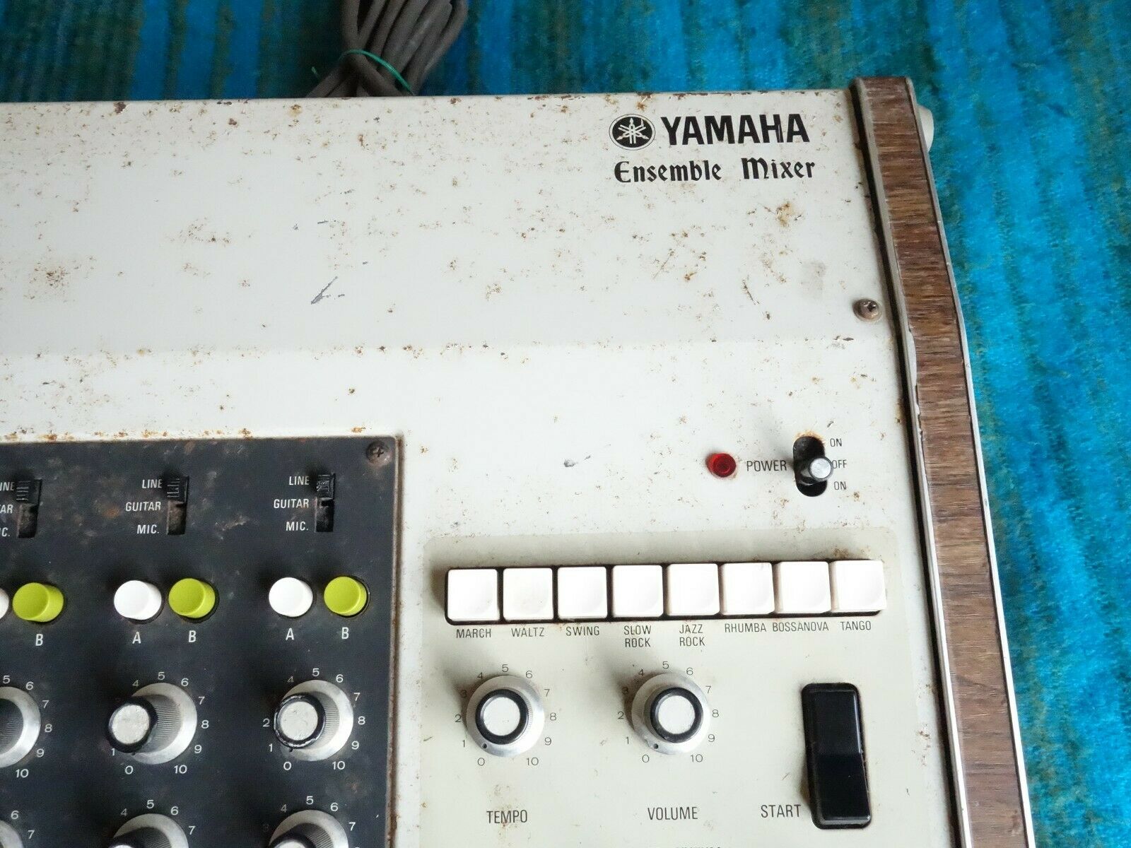 MATRIXSYNTH: Yamaha EM-90 Analog Drum Machine Mixer w/ Spring Reverb
