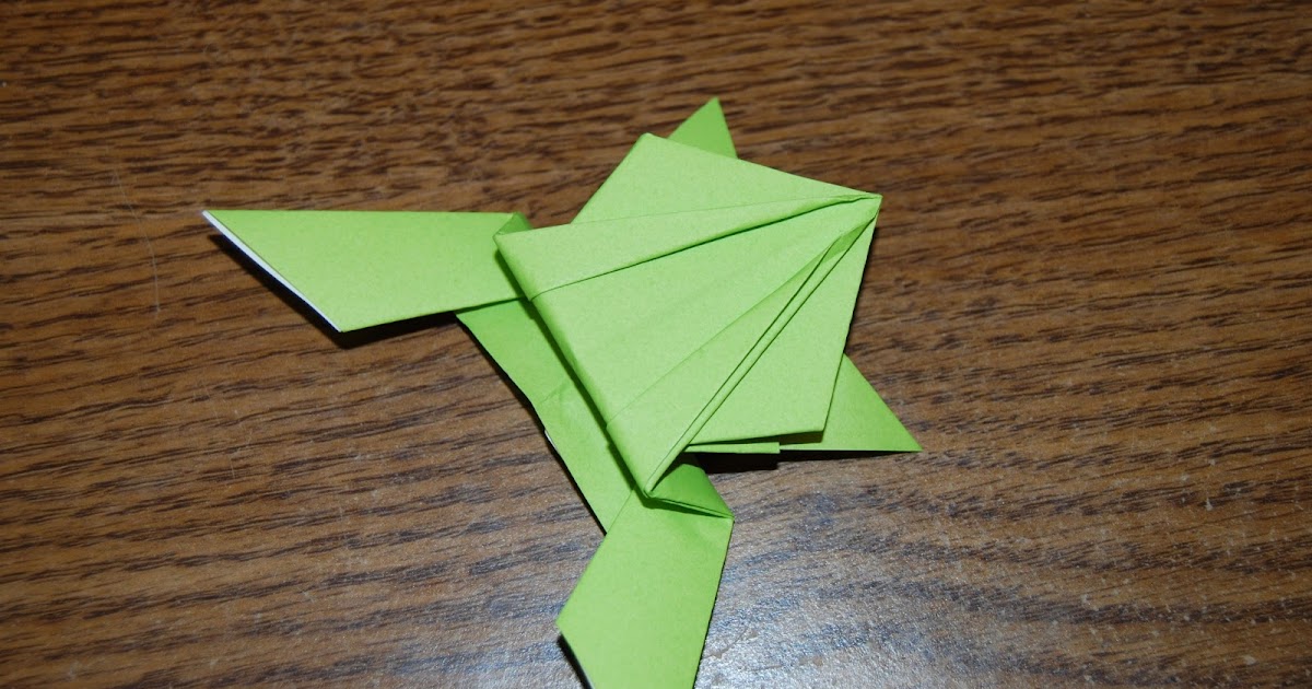 Origami Frog Hopper: Leap into Creativity with a Papery Amphibian – all ...