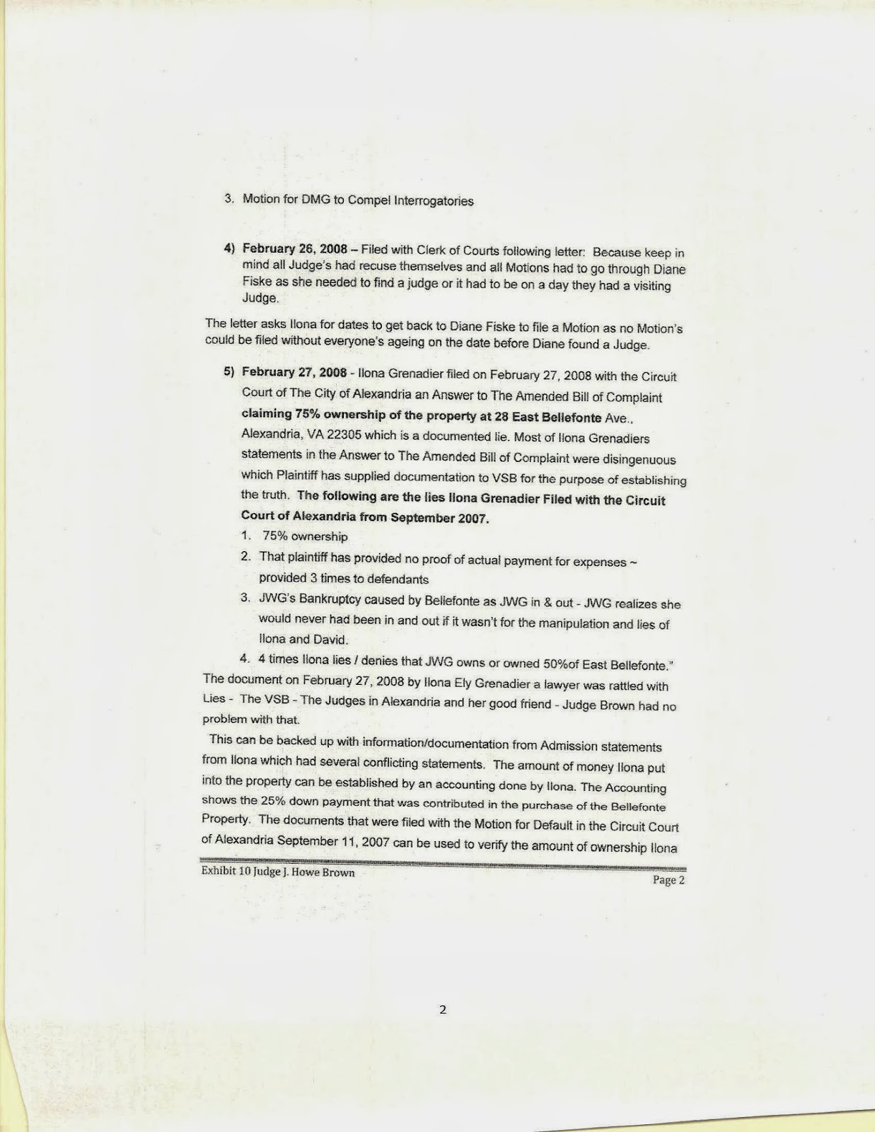 Judge J. Howe Brown: Judge J. Howe Brown - A Circuit Court Judge w/ no ...
