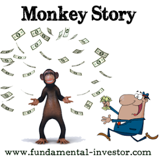 Fundamental Investor: Monkey Story of Stock Market Dynamics