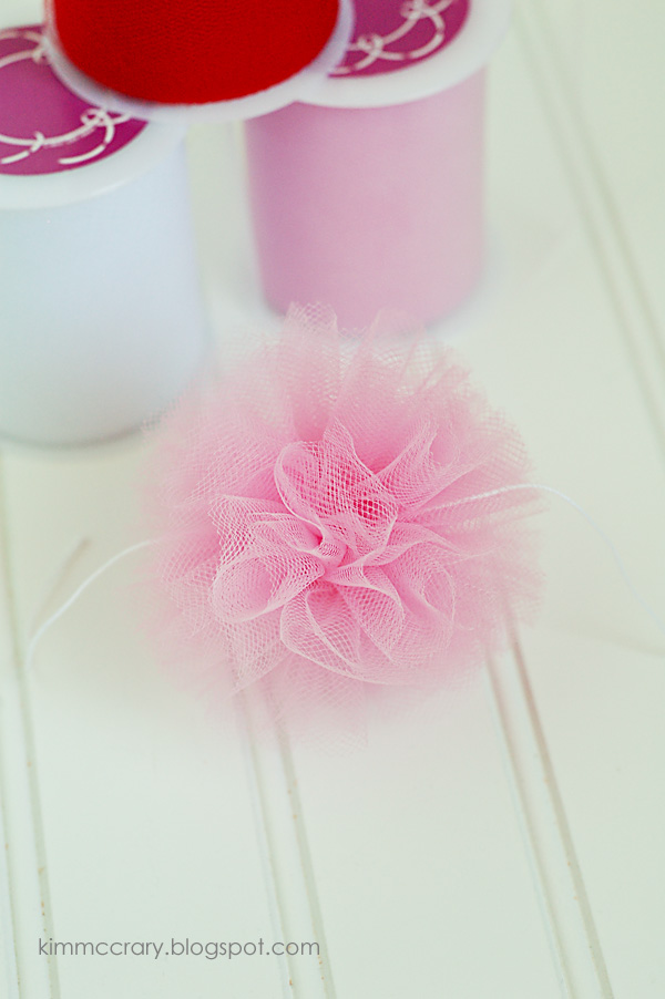 all things simple: tulle pom-poms + garland tutorial