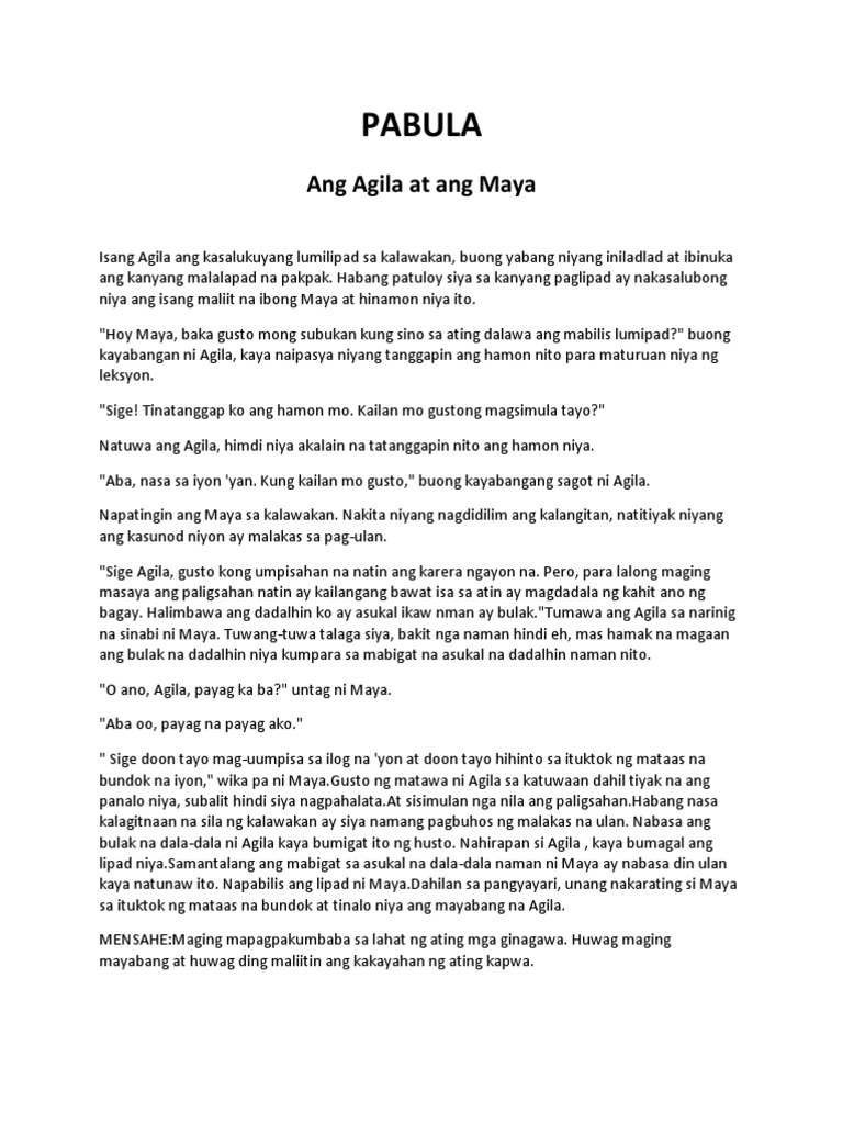 halimbawa ng parabula - philippin news collections