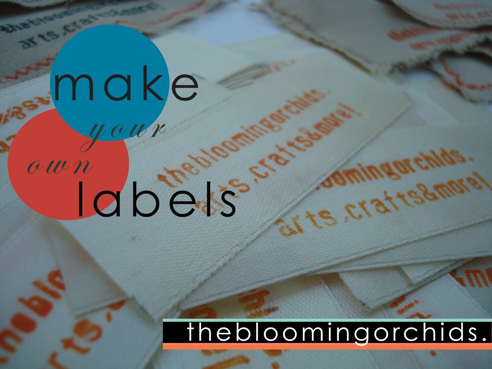 The Blooming Orchids: Make your own labels