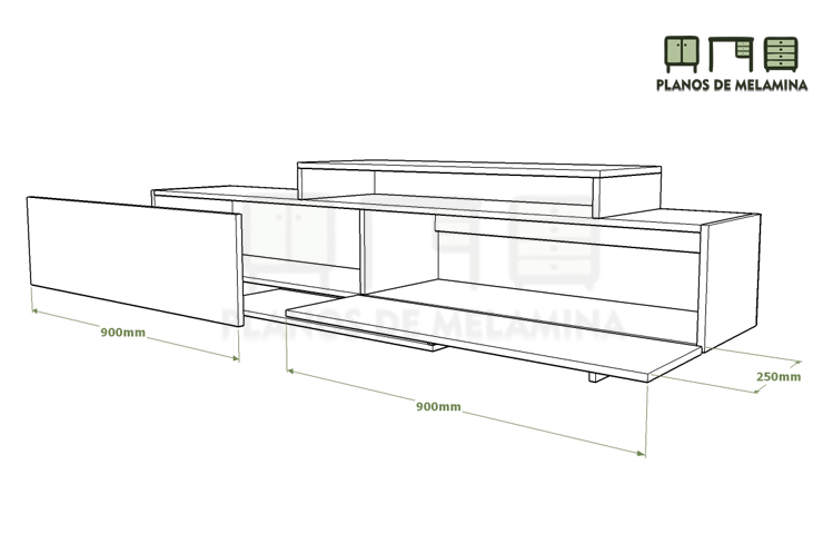 PLANOS DE MUEBLE - Haz tu mueble TV fácil