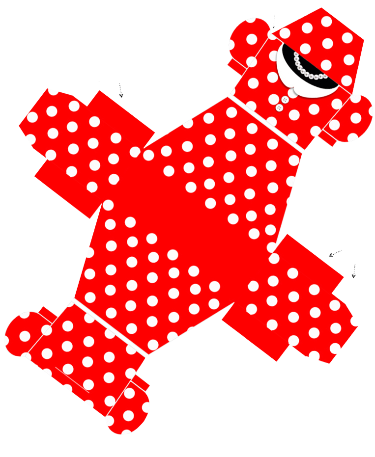 Minnie in Red: Free Printable Dress Shaped Box. - Oh My Fiesta! in english