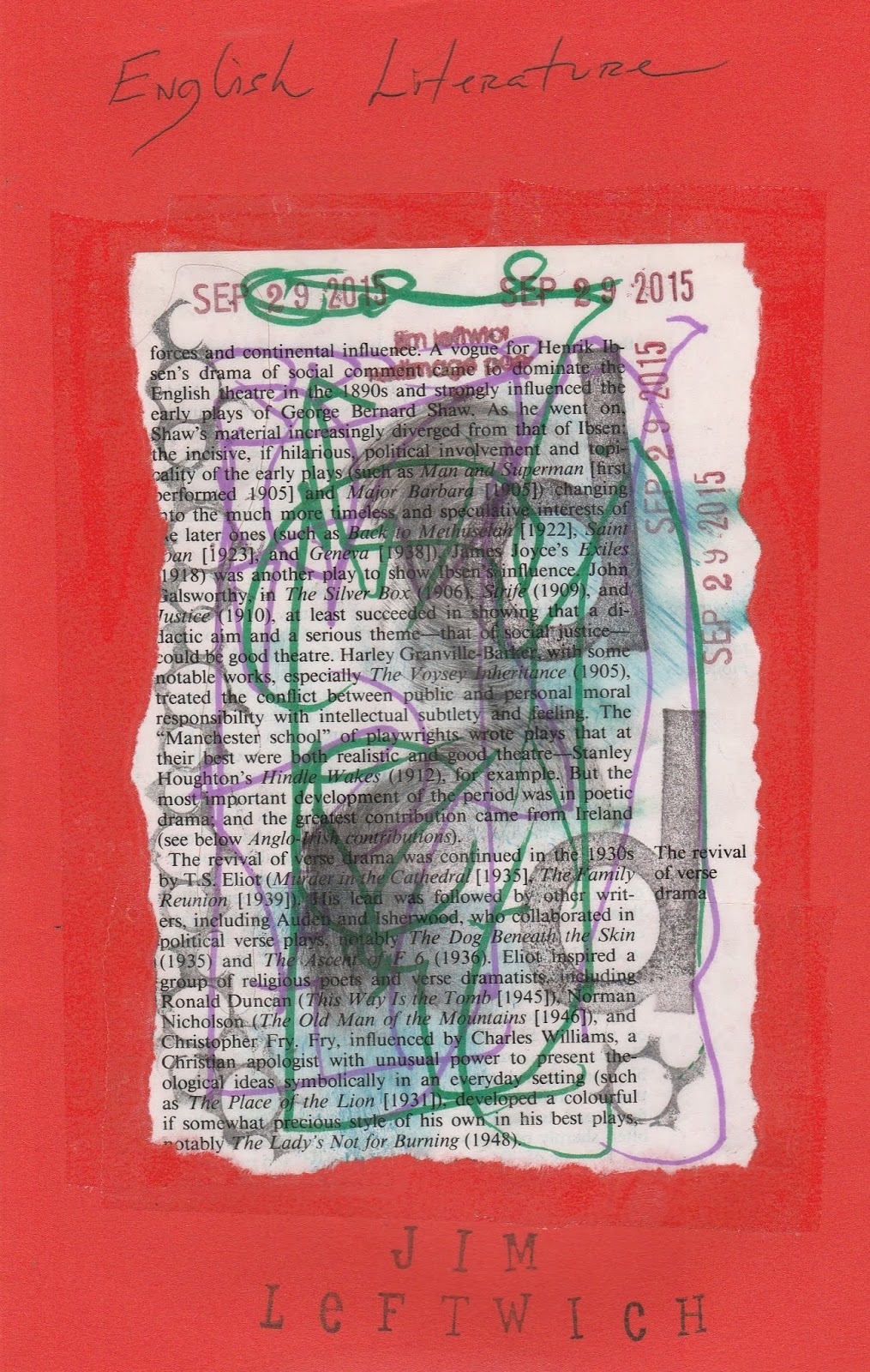 textimagepoem: jim leftwich, 19 visual poems from 2015