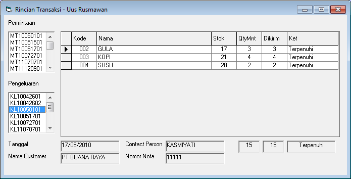 program aplikasi persediaan barang vb 6 - Blog Tutorial VB.Net