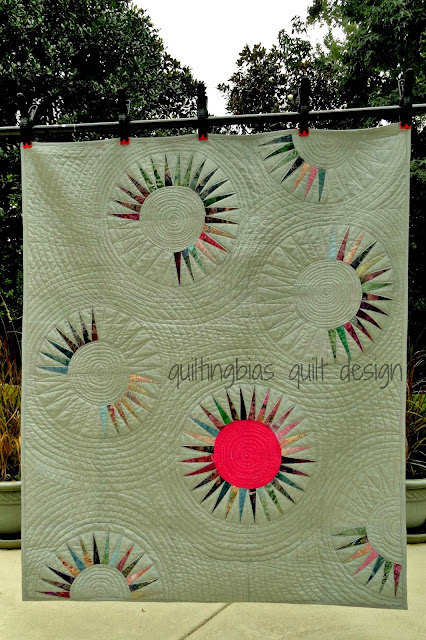 quilting bias: Pink Sun Rising Quilt-Along Part 2 Assembling the Blocks