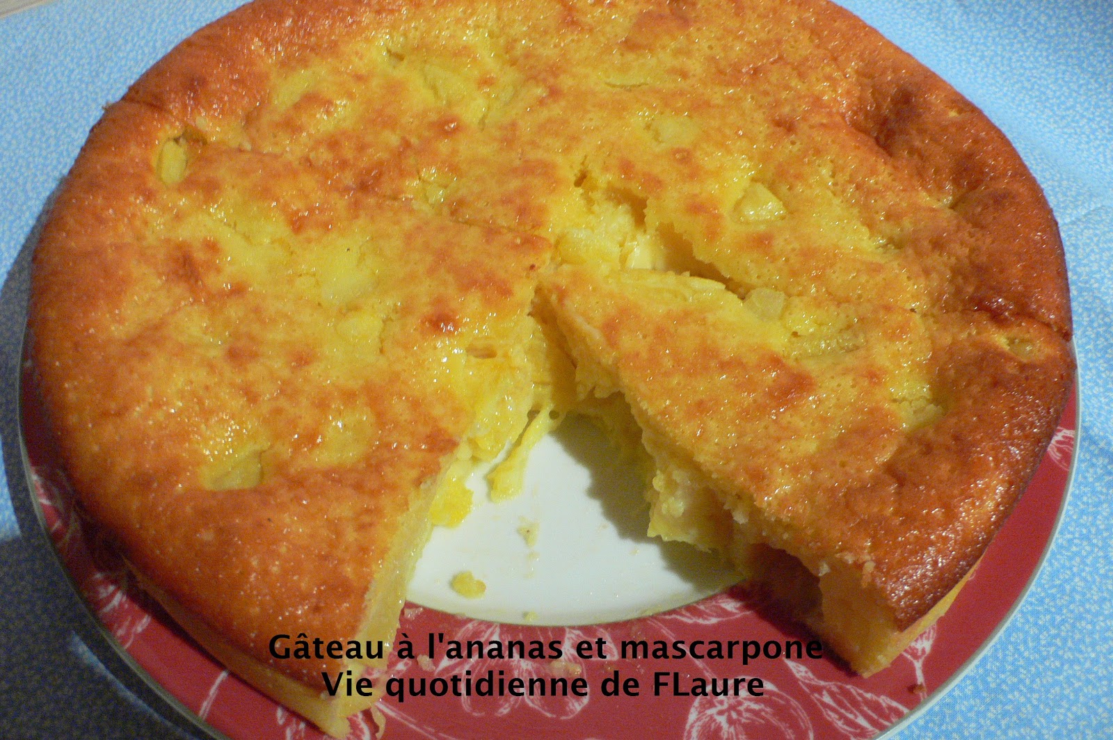 Gâteau à l'ananas et mascarpone