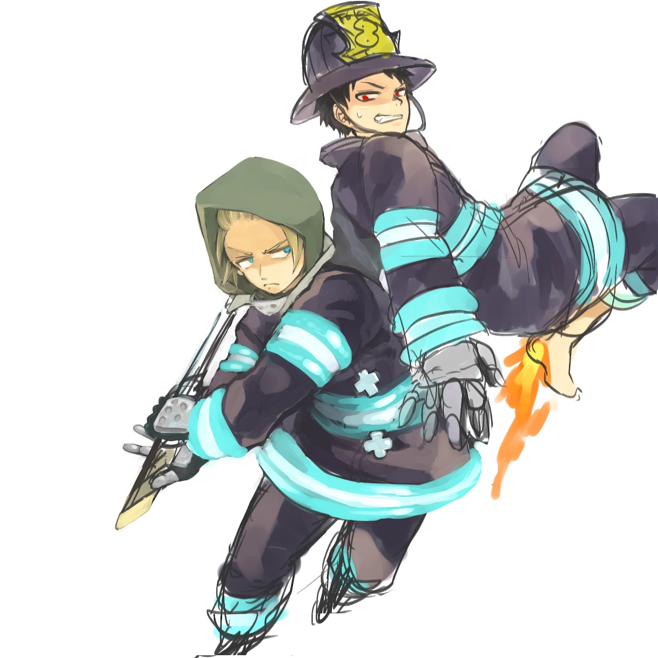 Fire Force, Shinra, Arthur, 4K, #28 Wallpaper iPhone Phone