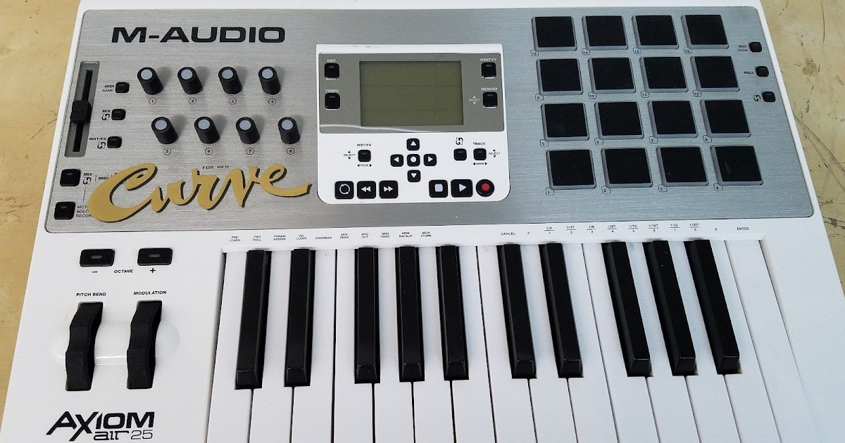 MATRIXSYNTH: M-Audio Axiom Air 25 Curve MIDI Controller