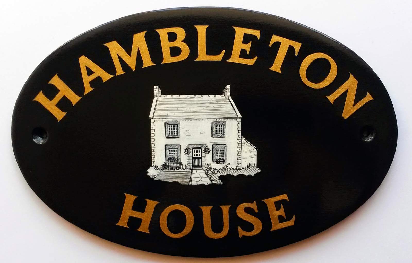 Hand Painted House Signs by Ceramic Art: Traditional hand painted house ...