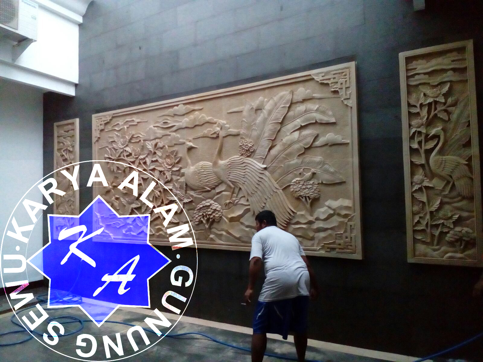 RELIEF BATU ALAM DINDING MOTIF MERAK ~ BATU ALAM GUNUNG SEWU | JUAL ...