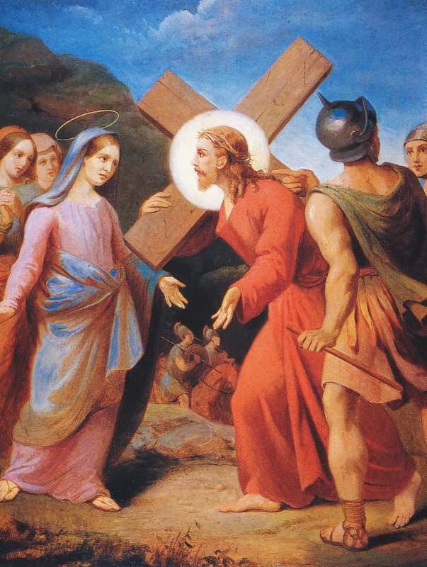 Pauca Verba: A Rosary for Young People ~ The Fourth Sorrowful Mystery ...