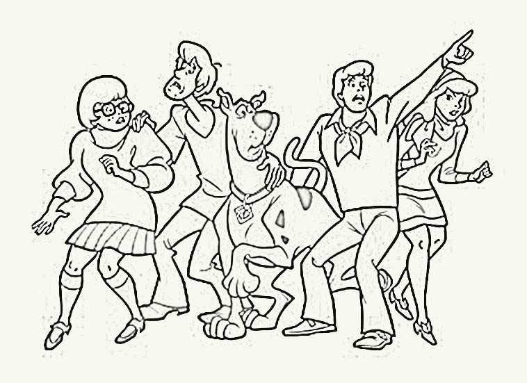 dibujos de puntos y colorear: colorear escubidu y amigos