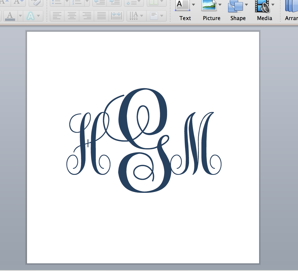 virginia hal: DIY: Make Your Own Monogram