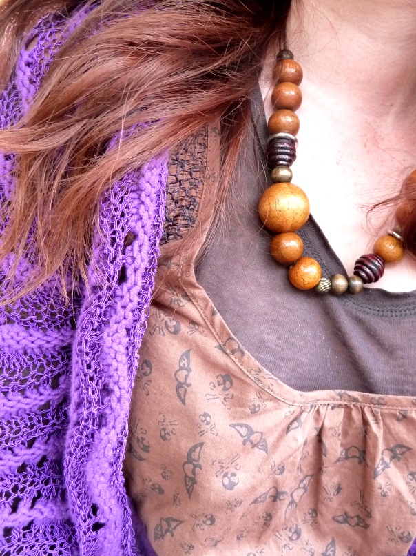 notes on paper: Purple Phase, colour palette 2: With tan + charcoal